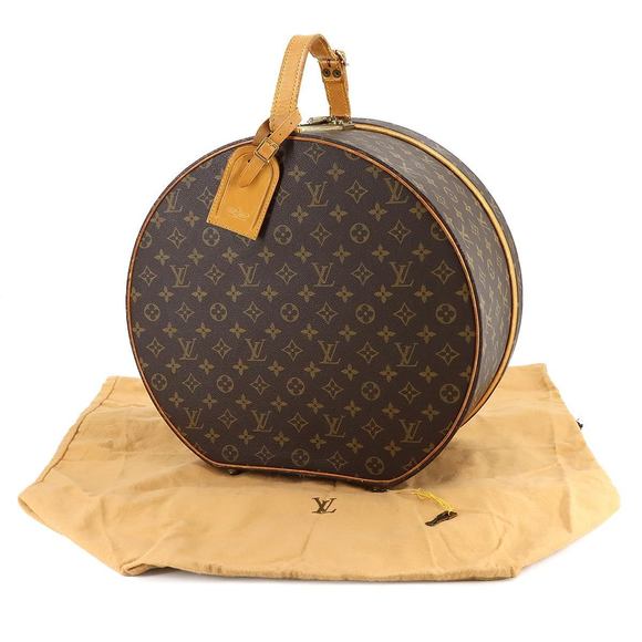 Louis Vuitton | Bags | Louis Vuitton Brown Monogram Hat Chapeau Case ...